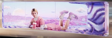 Come And See Me 대형 스크린 속의 주아 차이 로비에 설치된 Led 미디어 스크린 안에 입체적인 가상의 공간을