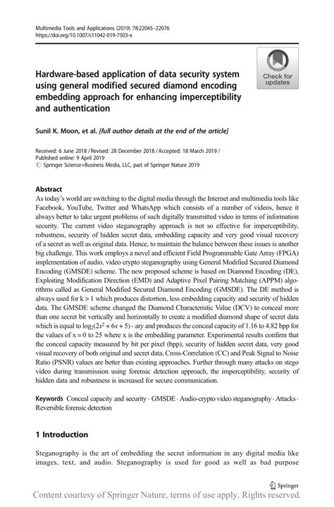 Hardware Based Application Of Data Security System Using General