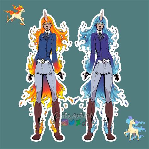 Oc Human Rapidashincluding Shiny Rpokemon