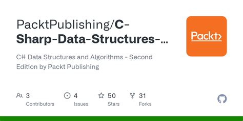GitHub - PacktPublishing/C-Sharp-Data-Structures-and-Algorithms---Second-Edition: C# Data ...