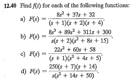 Solved Apply The Initial And Final Value Theorems To Chegg