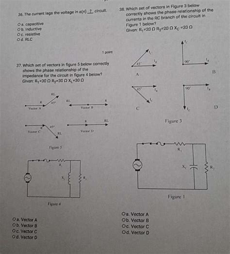 Solved 36 The Current Lags The Voltage In θ Ω Clrcult