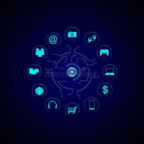 Information Technology Icon Set Contains A Collection Of Internet