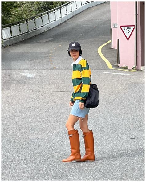 김나영 롱부츠 데일리룩 에르메스 켈리 점핑 부츠 가격은 제이블