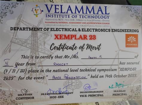 Aarthi R On Linkedin Rmkcet