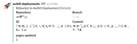 Slack Notification For Gitlab Extension Mentions Bitbucket To Auth0 Deployment · Issue 9