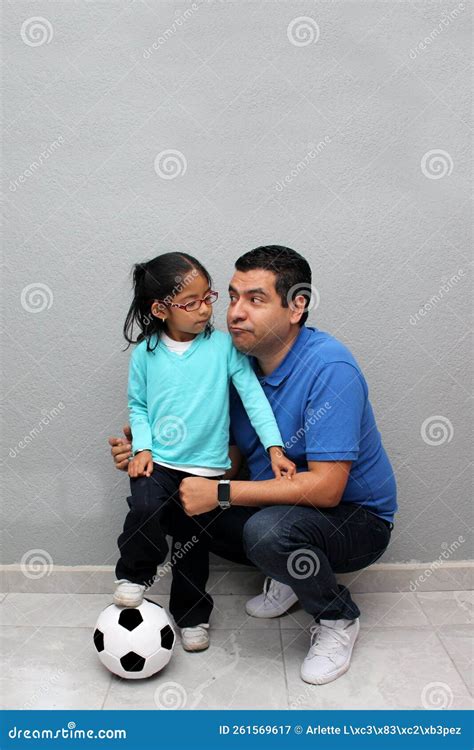 Latino Dad And Daughter Share Their Love For Soccer They Take A Ball