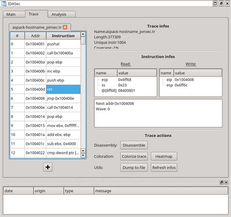 IDAsec IDA Plugin For Reverse Engineering And Dynamic Interactions With The Binsec Platform