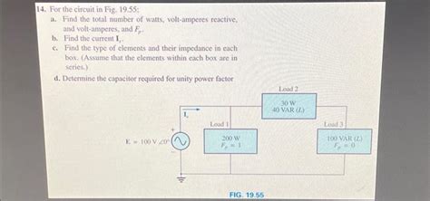 Solved 4 For The Circuit In Fig 19 55 A Find The Total