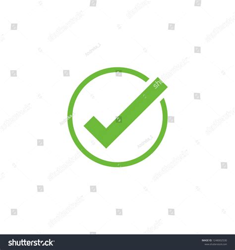 Vector Check Mark Icon Approve Symbol Stock Vector Royalty Free Shutterstock