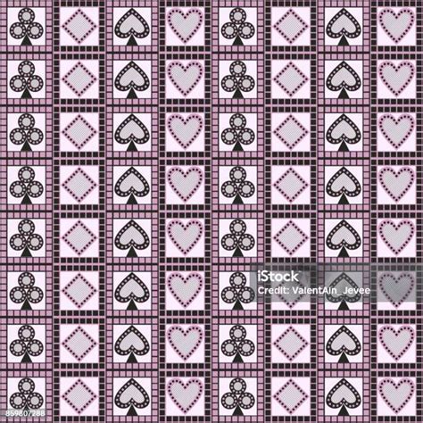 카드 놀이의 아이콘으로 원활한 벡터 패턴입니다 장식 기하학적 배경입니다 반복 장식입니다 게임 및 도박 완벽 한 패턴의 시리즈