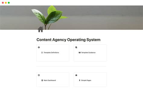 Entrepreneurial Operating System Notion Template