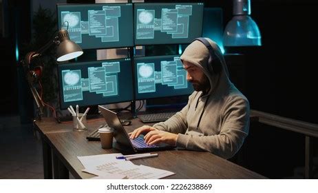 Hacking Thief Breaking Through Cyber Security Stock Photo Shutterstock