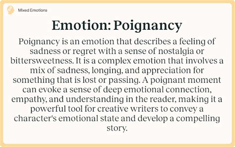 Emotion Poignancy