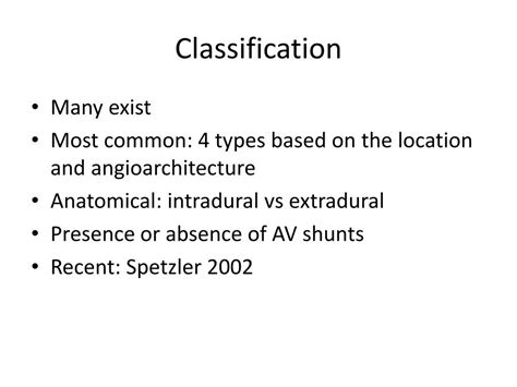 Ppt Spinal Vascular Malformations Powerpoint Presentation Free Download Id 3257131