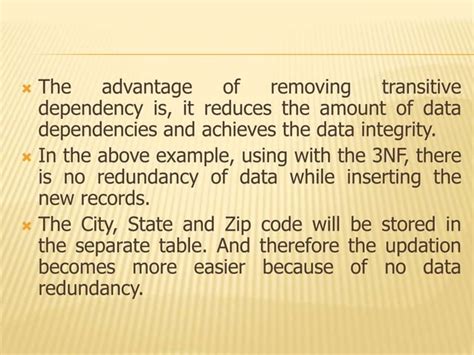 presentation on normalization pptx databases computer software and applications