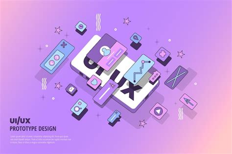 선형 평면 Ui Ux 배경 무료 벡터