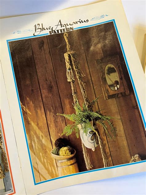 Vintage Macrame Pattern Pamphlet And Book Graded Lessons In Etsy