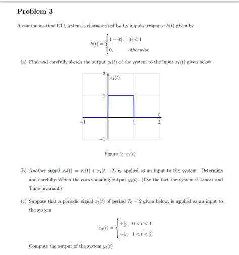Solved A Continuous Time LTI System Is Characterized By Its Chegg