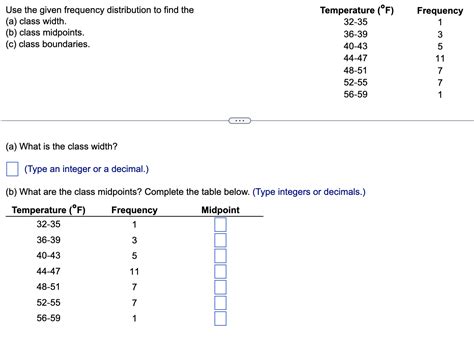 solved use the given frequency distribution to find the c