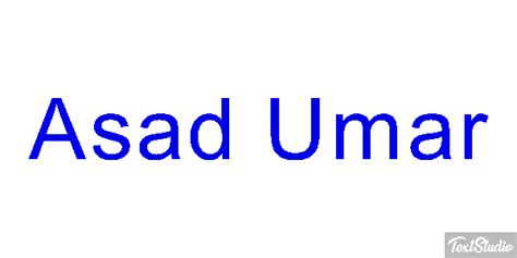 Asad Umar Celebrity Animated  Logo Designs