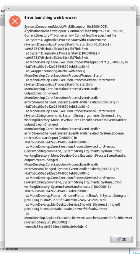 Mono I Can Not Debug Aspnet In Monodevelop Missing Extension