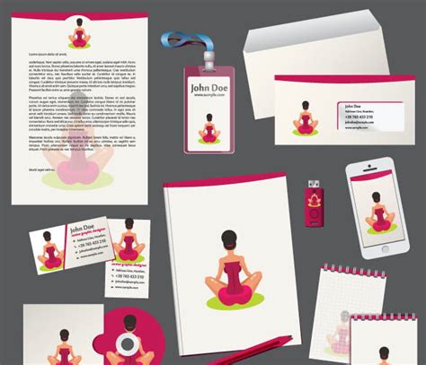 요가 클래스 로고 템플릿 Eps Ai Uidownload