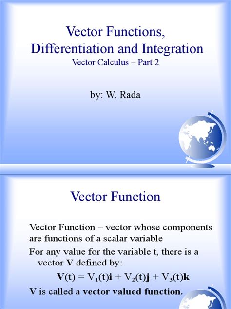 vector calculus 1 pdf vector space integral