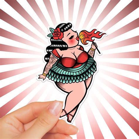 Plus Size Pin Up Girl Tattoo