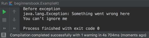 Kotlin Exception Handling With Examples