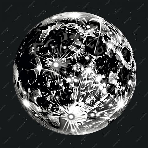 Premium Ai Image Free Vector Illustration Of Full Moon Generative Ai