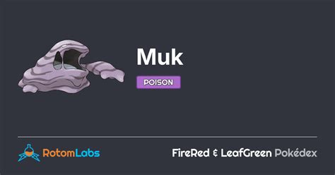 Muk Rotomlabs Firered And Leafgreen Pokédex