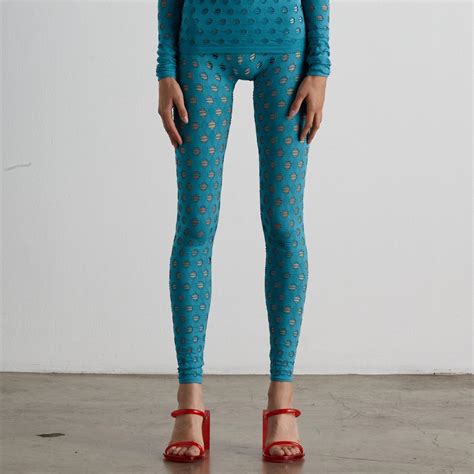 Maisie Wilen Ys Perforated Leggings Sample Depop