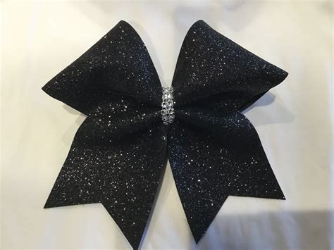 Black Glitter Cheer Bows Brendas Cheer Bows Glitter Cheer Bow Cheer Bows Black Glitter
