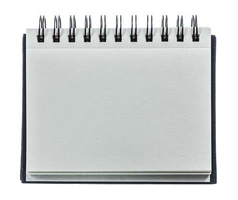 Premium Photo Opened Spiral Notebook Isolated On White