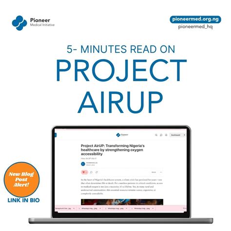 Airup Healthcarenigeria Medicaloxygen Pioneermedicalinitiative Savinglives Oxygenforall