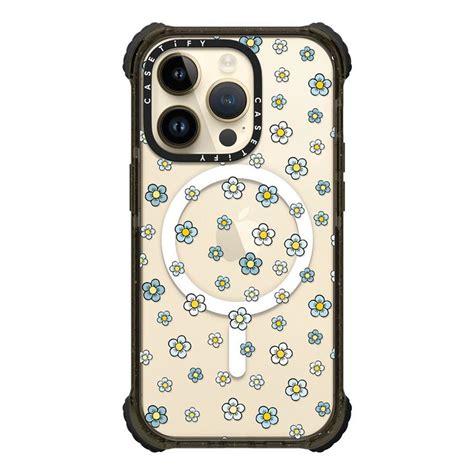 Ditsy Blue Yellow Daisy Flower Clear Pattern Casetify