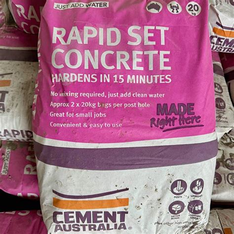 Rapid Set Concrete 20kg Dela Landscaping Supplies