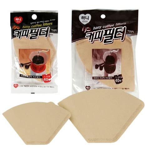 하니 연한 커피색 여과지 거름종이 필터 2종 거름종이 커피필터 티몬