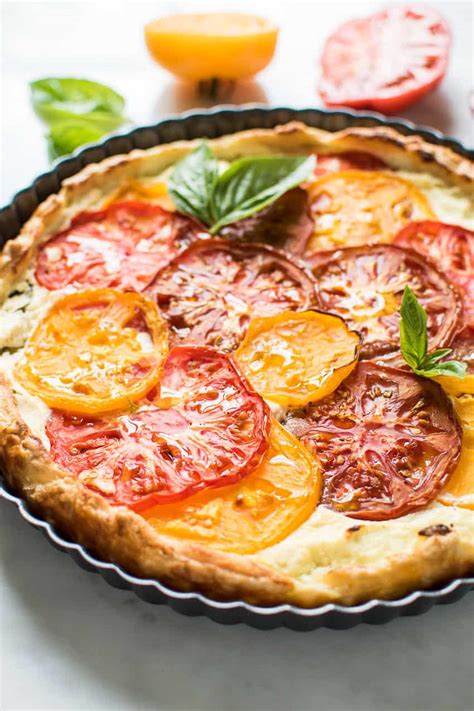 Heirloom Tomato Ricotta Tart Very Eatalian