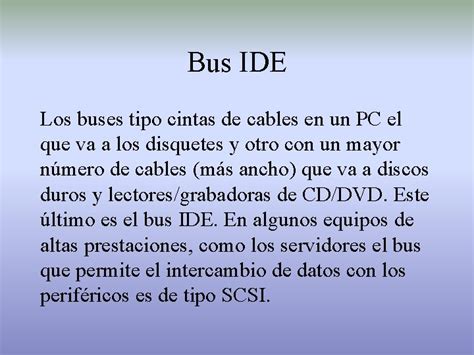 El Bus Instalacin Y Reemplazo De Componentes Internos