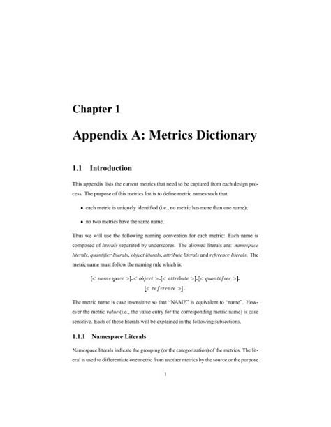 Appendix A Metrics Dictionary Ucsd Vlsi Cad Laboratory