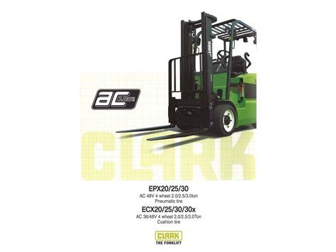 2015 Clark Ecx20 Electric Forklift For Sale Refcode Ta586309