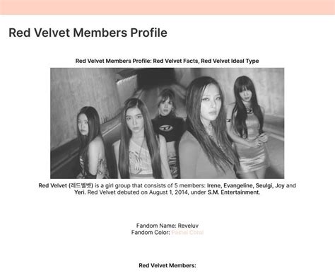 Red Velvet Wiki Scripting And Shifting Amino Amino