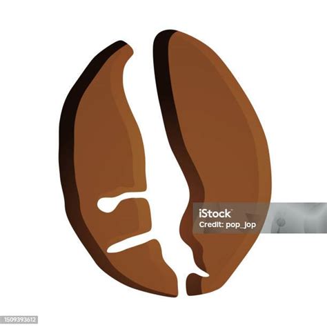 커피 콩 아이콘입니다 커피 제조 카페 및 레스토랑을 위한 커피 원두의 벡터 그림 갈색에 대한 스톡 벡터 아트 및 기타 이미지