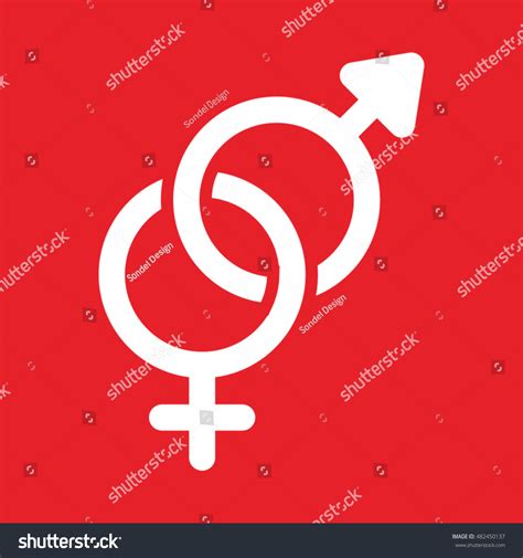 Sex Love Logo Red Background Stock Vector Royalty Free Shutterstock