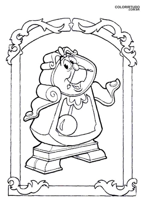 Desenhos Para Imprimir Bela E A Fera