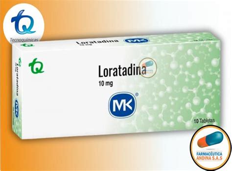 Loratadina 10 Mg Caja X 10 Tabletas Mk