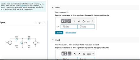 Solved Use the mesh-current method to find the branch | Chegg.com
