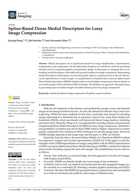 Pdf Spline Based Dense Medial Descriptors For Lossy Image Compression